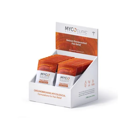 MYCO CLINIC™ Maximum Strength Pain Relief Ointment Sample Packet Box ...